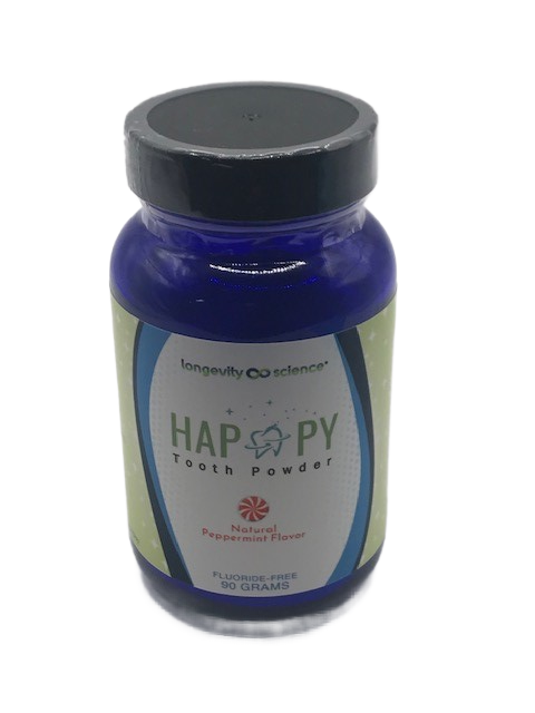 Longevity Science Happy Tooth Xylitol Tooth Powder - Natural Tooth Health